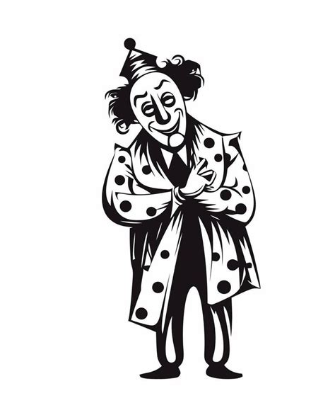Devious Clown Illustration Vector Art At Vecteezy