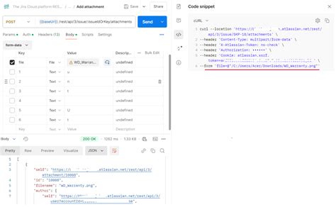 Add Attachment To The Issue Using Rest V2