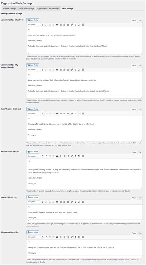 custom user registration fields woocommerce
