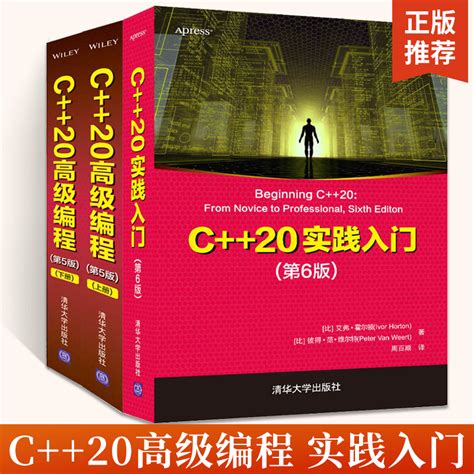 【全2册】c 20高级编程 第5版 c 20实践入门（第6版）c语言程序设计开发数据结构教材书 c 20标准编写程序网络编程教程 虎窝淘