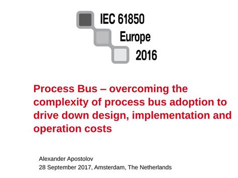 PDF Process Bus Overcoming The Complexity Of Process Bus Digitalsubstation Com Wp Content
