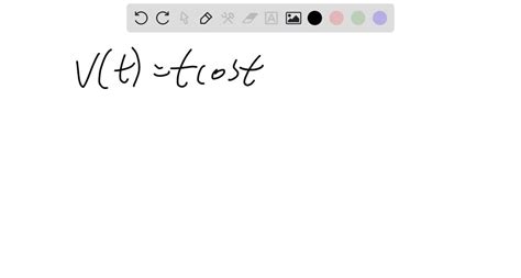 SOLVED A Particle Moving In The Xy Plane Has Velocity Vec V T Hat I T Hat J