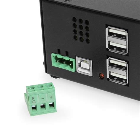 Industrial 12 Port USB 2 0 Powered Hub For PC MAC DIN RAIL Mount Coolgear