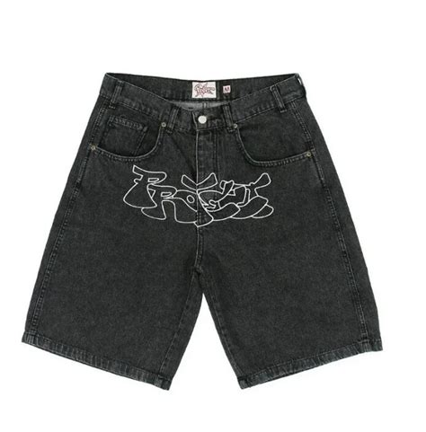 Mens Baggy Denim Shorts Y2k Mens Star Embroidery Oversized Shorts Etsy