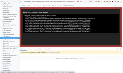 Tokensearch Story Broken · Issue 12932 · Metamaskmetamask Extension
