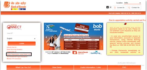 Bank Of Baroda Bob Internet Banking How To Register And Log In