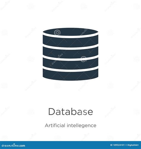Database Icon Vector Trendy Flat Database Icon From Artificial