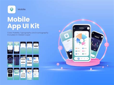 Premium Vector Mobile App Ui Layout Including Account Sign In Sign Up Lifestyle Statistics And