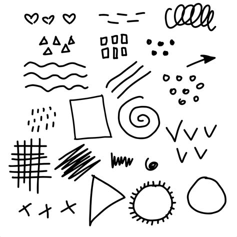 Doodle Hand Drawn Collection 10450594 Vector Art At Vecteezy