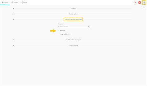 Default Configuration Options For A New Task Beesbusy