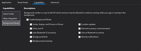What Does Required Background Modes In Xamarinios Actually Mean Stack Overflow