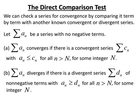 PPT Understanding Convergence Tests For Series PowerPoint Presentation ID