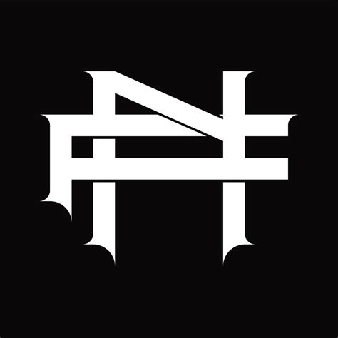 Fn Logo Monogram With Vintage Overlapping Linked Style Design Template 16570964 Vector Art At