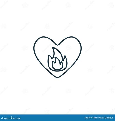 Passion Icon Monochrome Simple Sign From Core Values Collection Stock Vector Illustration Of