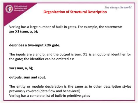 Digital System Design Using Verilog Module 5 Ppt Pptx