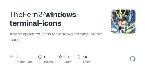 Github Thefern Windows Terminal Icons A Sane Option For Icons For Windows Terminal Profile Icons