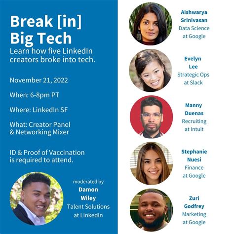 aishwarya srinivasan on linkedin breakintotech linkedin event networking tech
