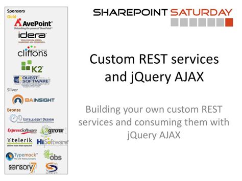 ppt custom rest services and jquery ajax powerpoint presentation free download id 2560940