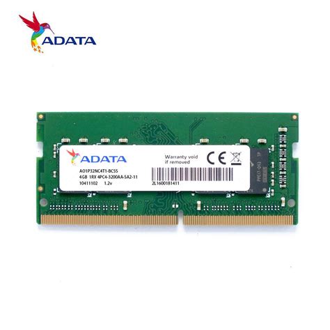 Модуль оперативной памяти Adata 16gb Ddr4 3200mhz память ноутбука Ноутбук4 ГБ 4gb Ddr4 3200mhz
