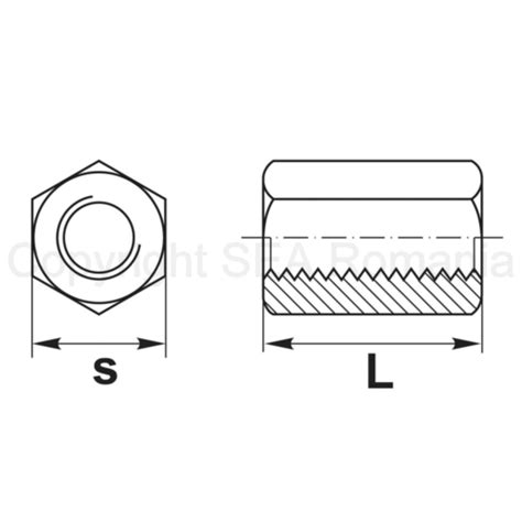 Piulita Hexagonala De Cuplare Sw 13 M10x30 Zincat Alb 50 Buccutie