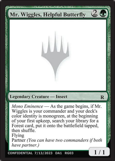 Da1 Rg03b Mr Wiggles Helpful Butterfly Magic The Gathering Card Magic The Gathering
