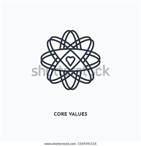 Core Values Outline Icon Simple Linear Stock Vector Royalty Free 1569341116 Shutterstock
