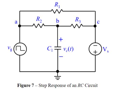 Solved Figure 7 Step Response Of An Rc Circuitcreate A