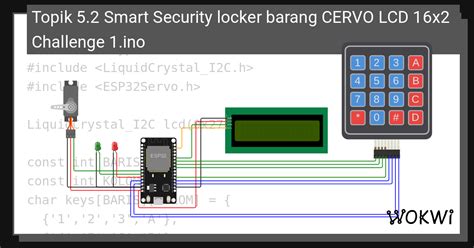 Topik 52 Smart Security Locker Barang Cervo Lcd 16x2 Challenge O