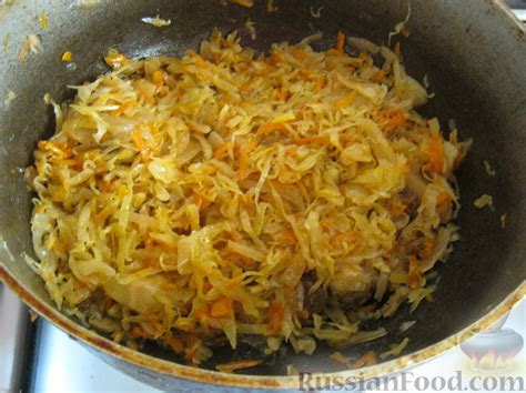 Рецепт Начинка из кислой капусты для пирожков и пирогов на