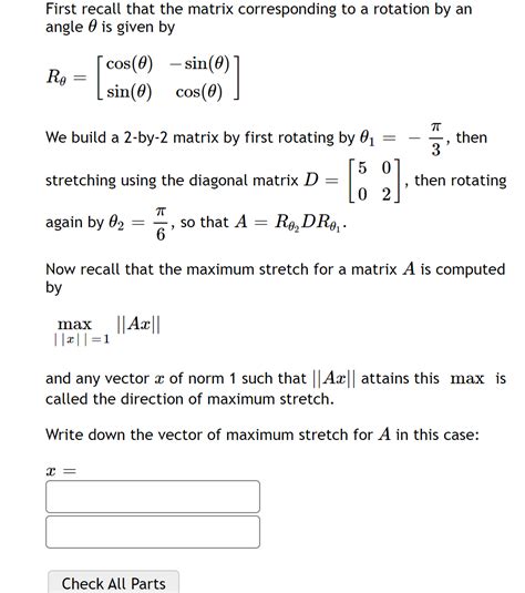 Solved First Recall That The Matrix Corresponding To A Chegg