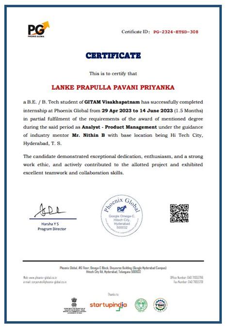 Prapulla Pavani Priyanka Lanke On Linkedin Phoenixglobal Productmanagement Connections Intern