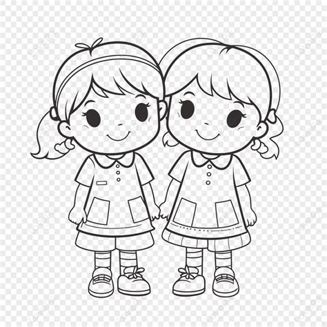 유치원 테두리 클립 아트 흑백