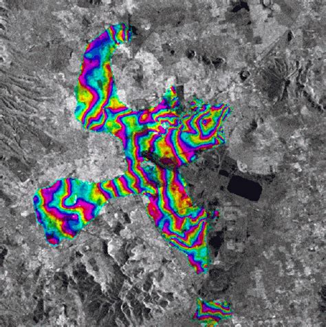 Mexico City Interferometric Subsidence Map Derived From The Ers Pair