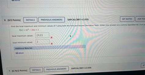 Solved Find The Local Maximum And Minimum Values Of F Using
