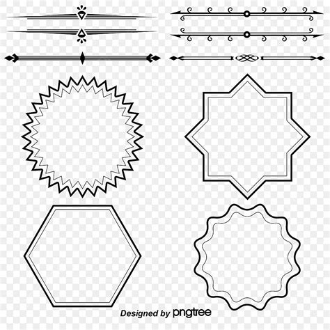 무늬 디자인 벡터 소재 무늬 패턴 테두리 장식 요소 Png 일러스트 및 Psd 이미지 무료 다운로드 Pngtree