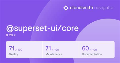 Superset Uicore 0204 Npm Package Quality Cloudsmith Navigator