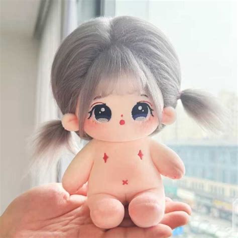 20cm Idol Doll Without Clothes Cotton Star Dolls Kawaii Long Hair Girl