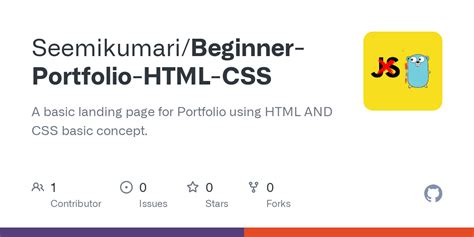 Github Seemikumaribeginner Portfolio Html Css A Basic Landing Page For Portfolio Using Html