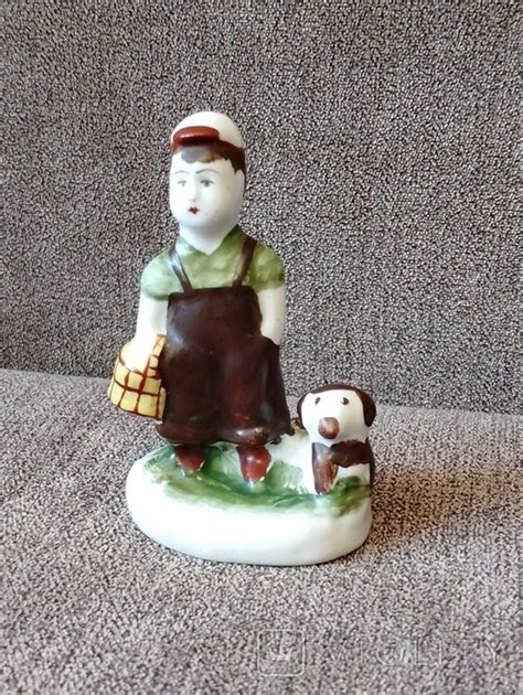 Статуетка Хлопчик із собакою Артель Прогресс 114446768 купить на Violity