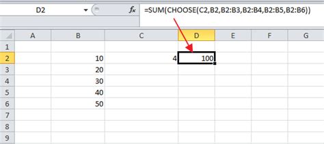 Funkcija Choose U Excel U