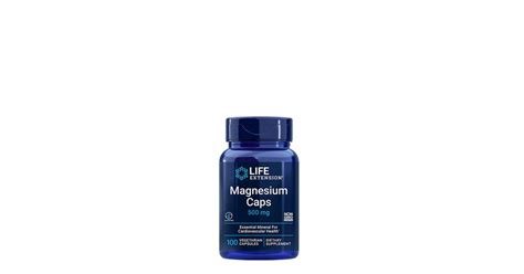 Life Extension Magnesium Caps 500 Mg 4 Forms Of Magnesium 100