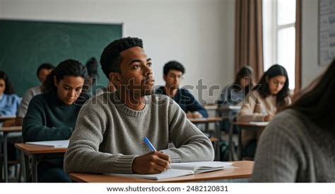 Indoor Photo Small Class Room Some Ai Generated Image 2482120831