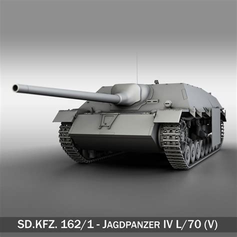 Jagdpanzer Iv L 70 V Late Production 3d Model Flatpyramid