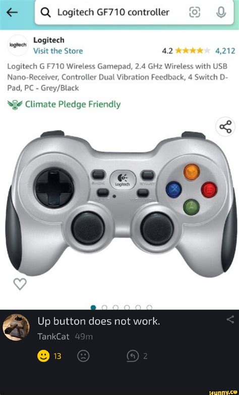 Iq Logitech Gf710 Controller Logitech Visit The Store 42 4212 Logitech G F710 Wireless Gamepad