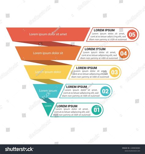 pyramid infographic funnel pyramid business infographic stock vector