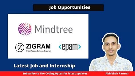 epam systems mindtree off campus zigram internship abhishek parmar the coding bytes