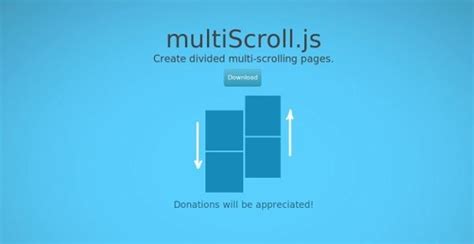 Multiscroll Js Split Multi Scrolling Pages Pl Content Curation Tools Web Design