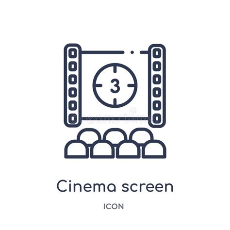 Linear Popcorn Box Icon From Cinema Outline Collection Thin Line Popcorn Box Vector Isolated On