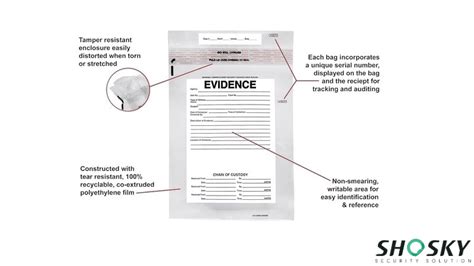 How To Label And Seal Evidence Bags Properly