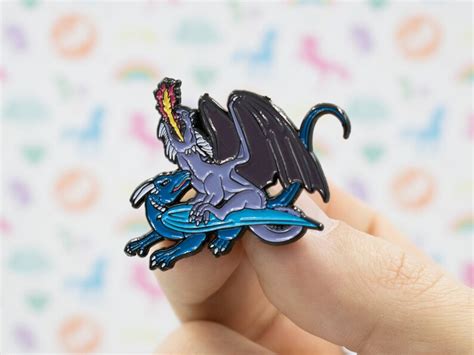 Dragons Having Doggystyle Sex Enamel Pin Great Gag T Etsy